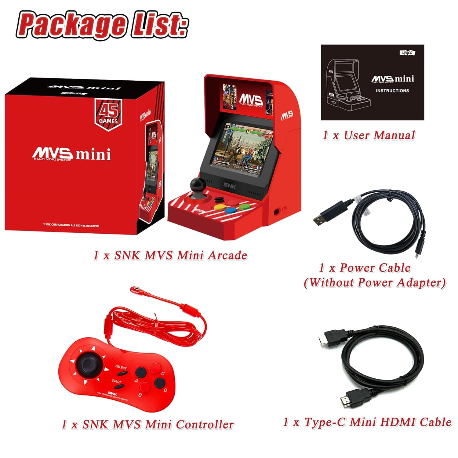 MVS Mini Arcade Deluxe -SNK MVSX