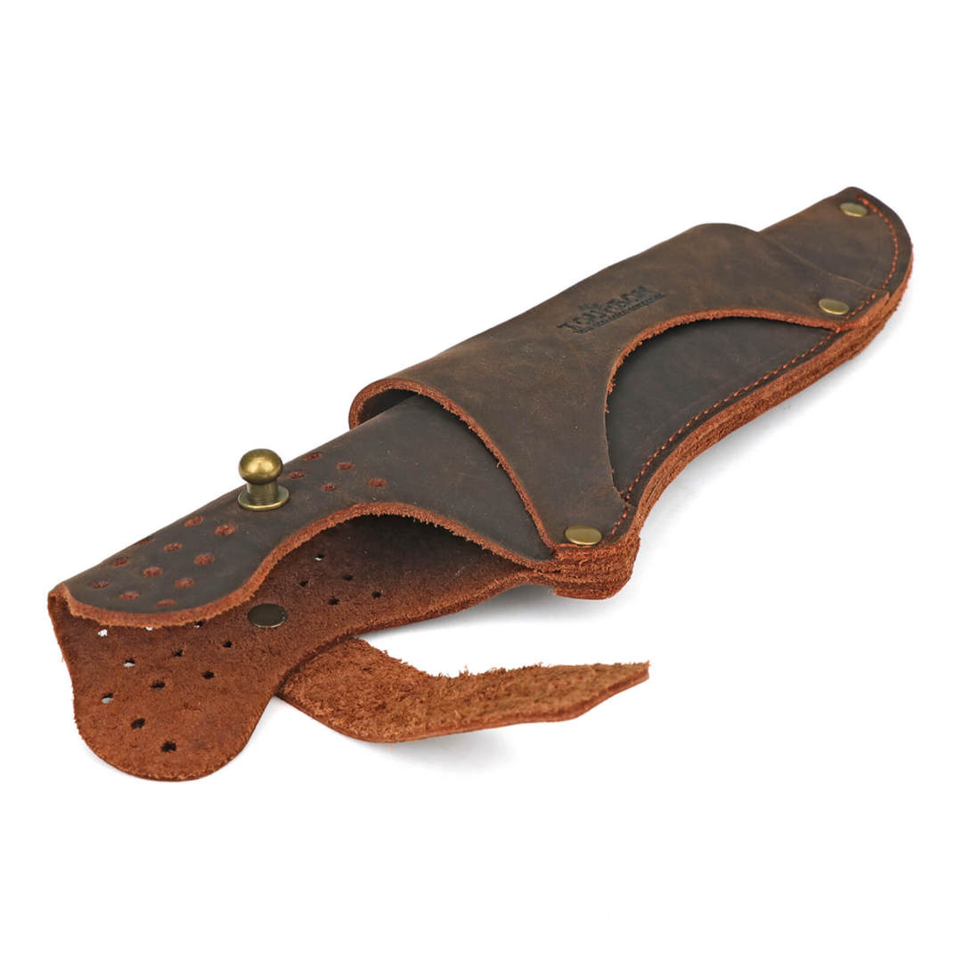 Tourbon Leather Knife Sheath with Belt Loop for Horizontal Vertical Ca