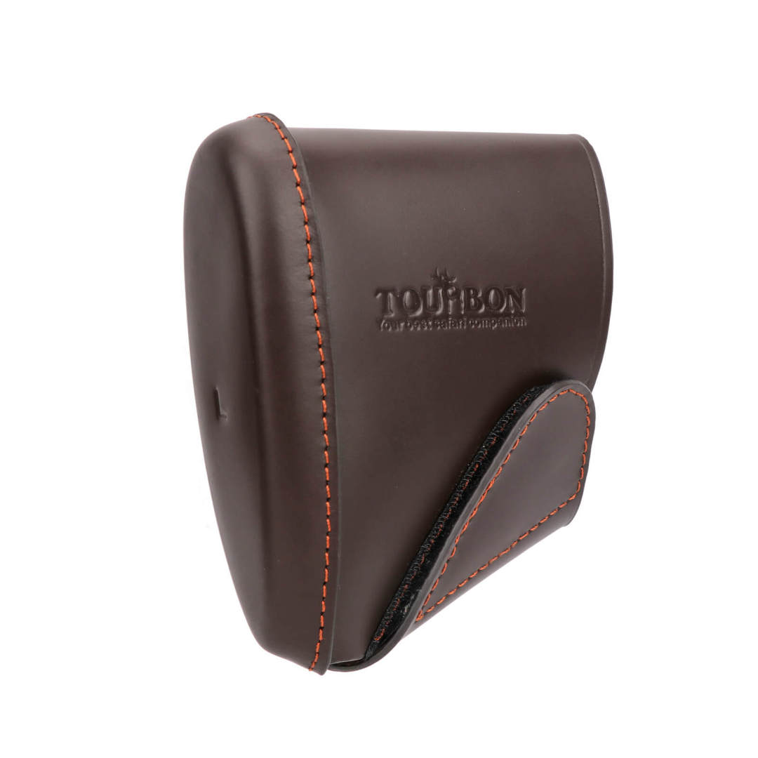TOURBON Vintage Leather Buttstock Extension Slip On Recoil Pad