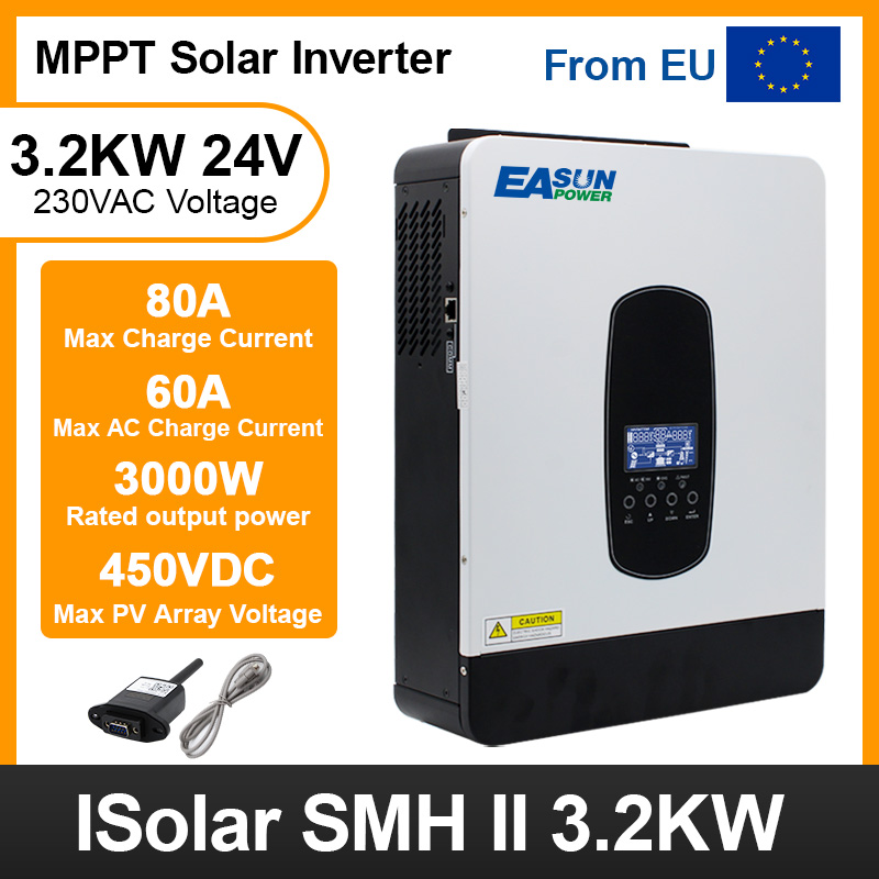 Easun Power 3.2KW Solar Inverter 80A MPPT Off Grid Inverter With WiFi Easun Power 3.2KW Solar Inverter 80A MPPT Off Grid Inverter With WiFi