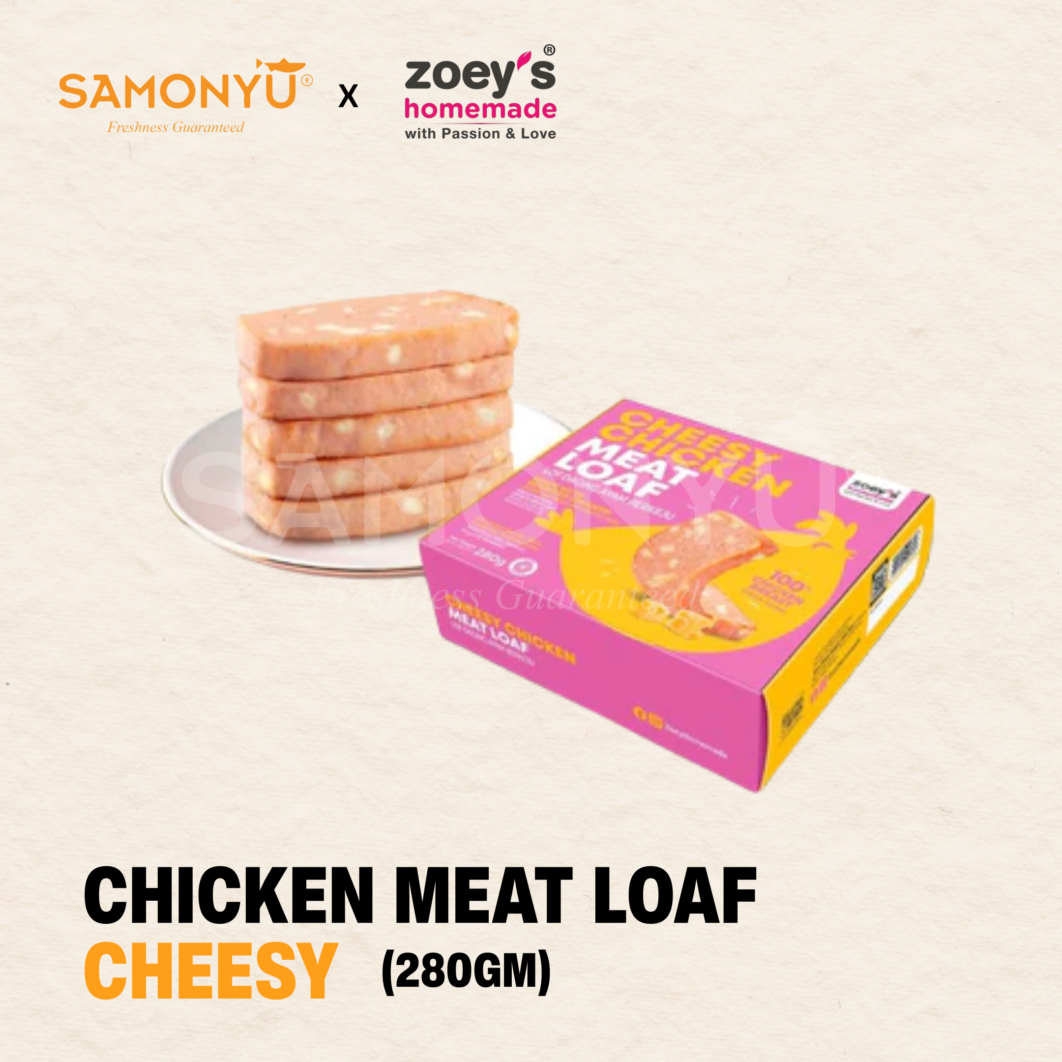 Chicken Meat Loaf (Cheesy Flavour)(280g) – SAMONYU