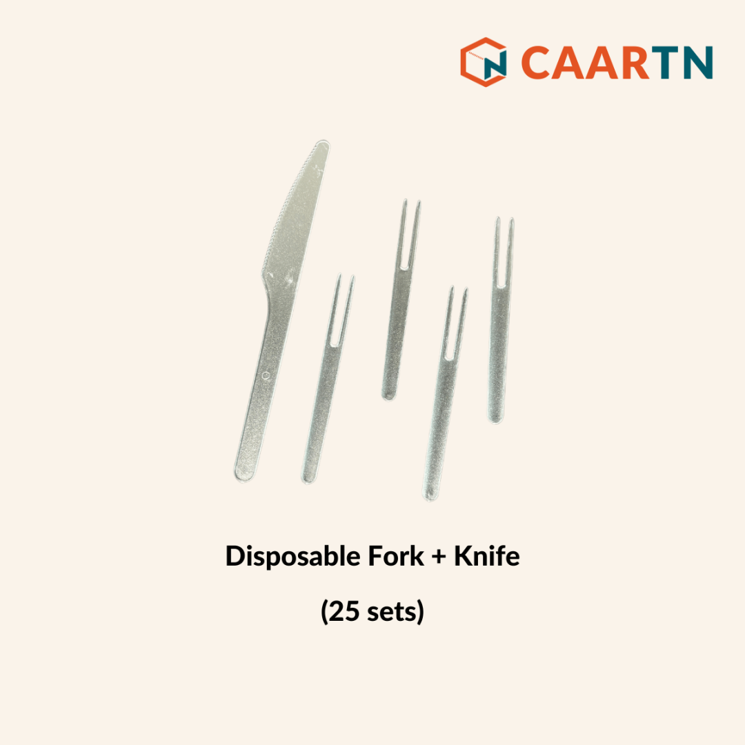 Disposable Knife and Fork Set - 25 sets