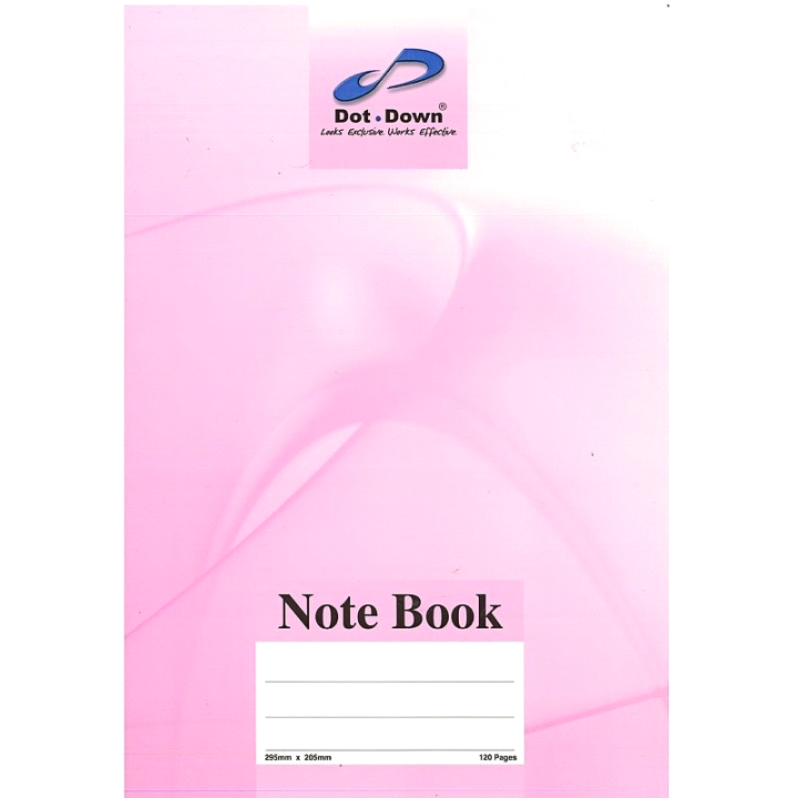 Dot Down A4 Soft Cover Note Book Lined 120pages