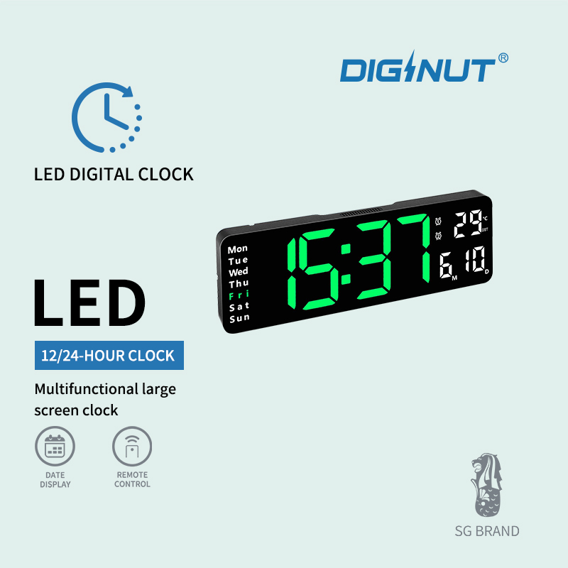 Digi TM-01 Multiple Functional LED Digital Clock With Remote Control/