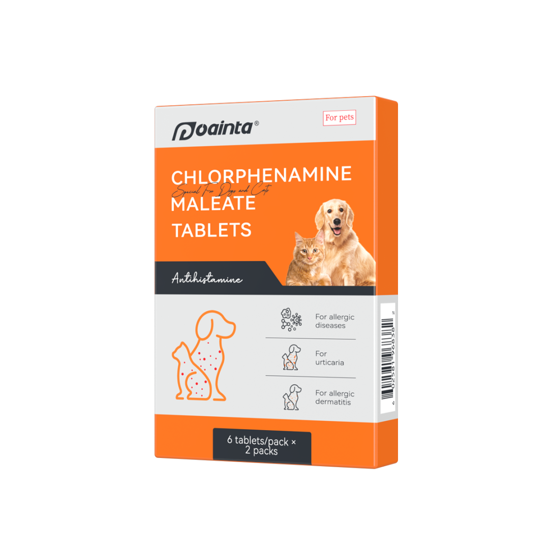 Chlorpheniramine Maleate Itchy Skin Relief Tablets For Dogs/ Cats