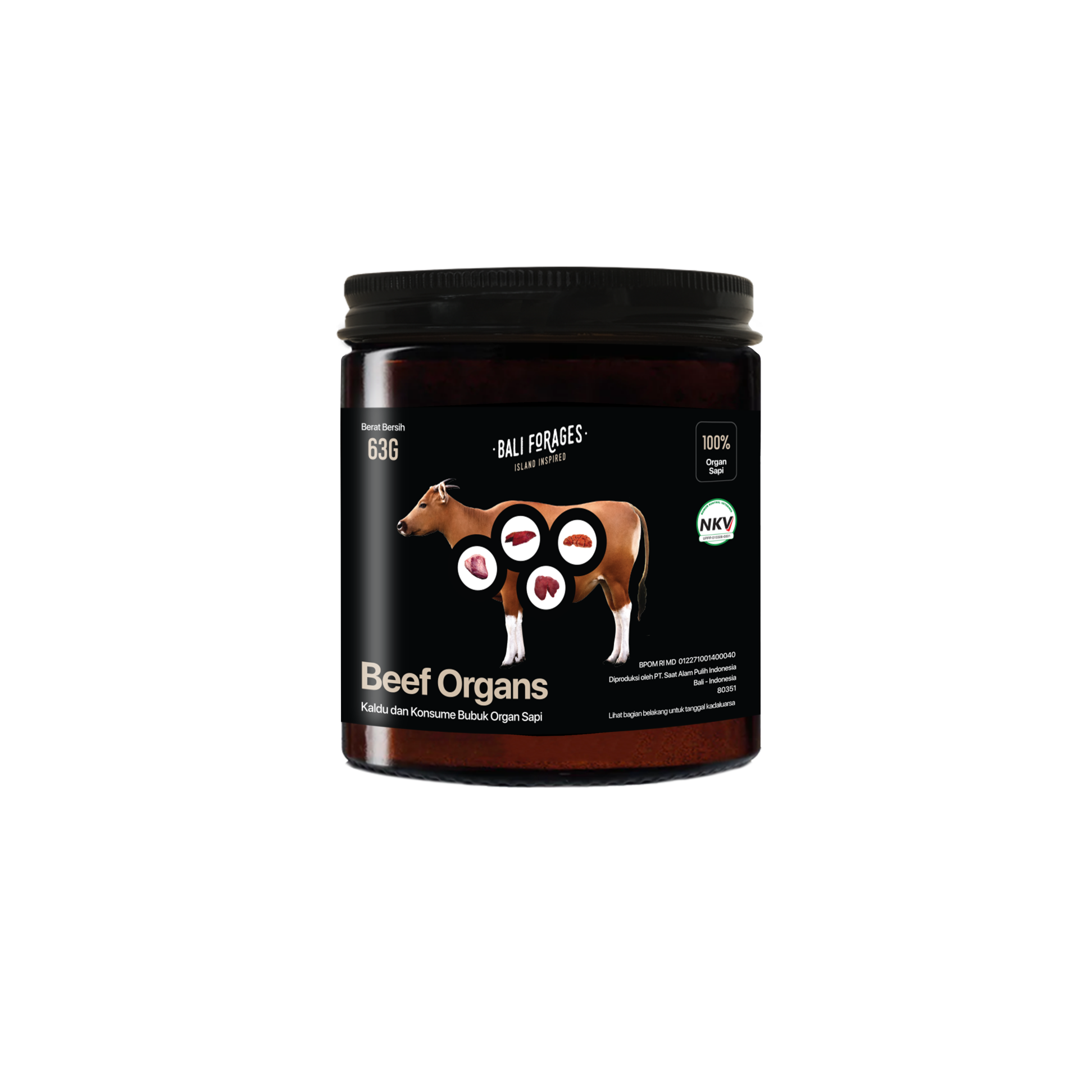 Grass-Fed Beef Organs Supplement - Bali Forages