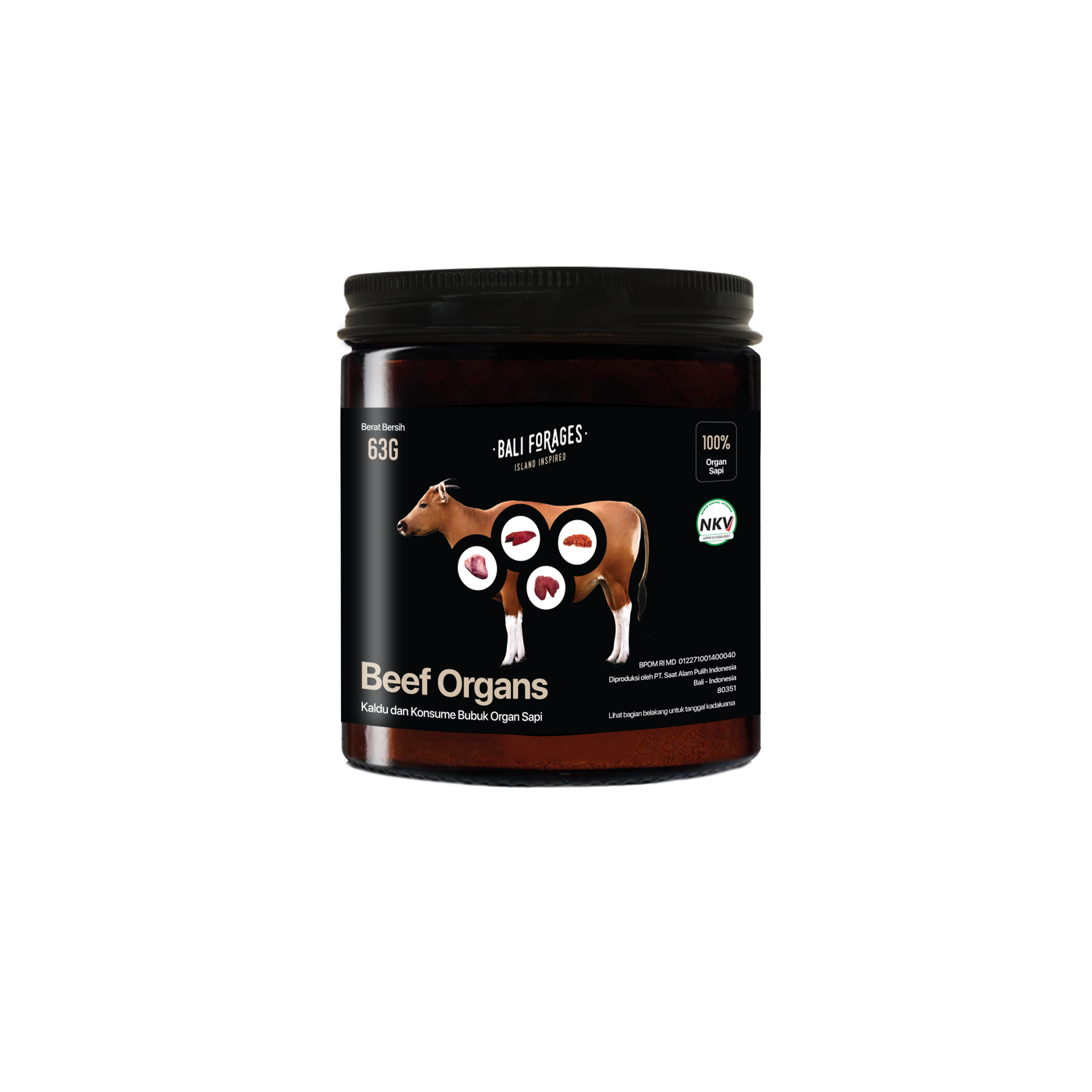 Grass-Fed Beef Organs Supplement - Bali Forages