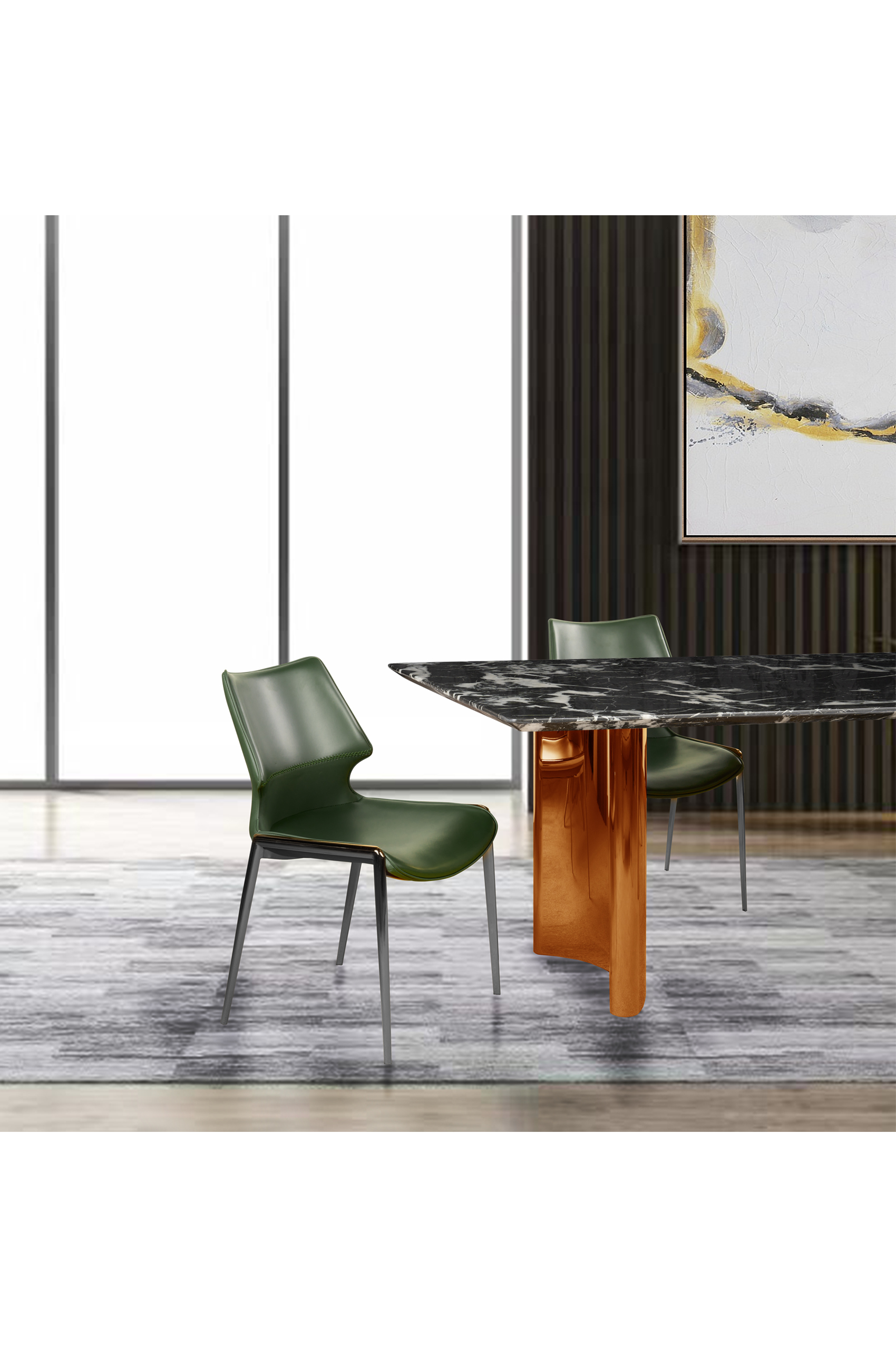 Darda Cultured Marble Dining Table