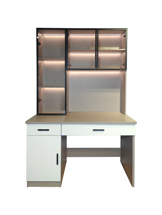 Nora Study Table With Bookshelf - Thefurniture.com.sg