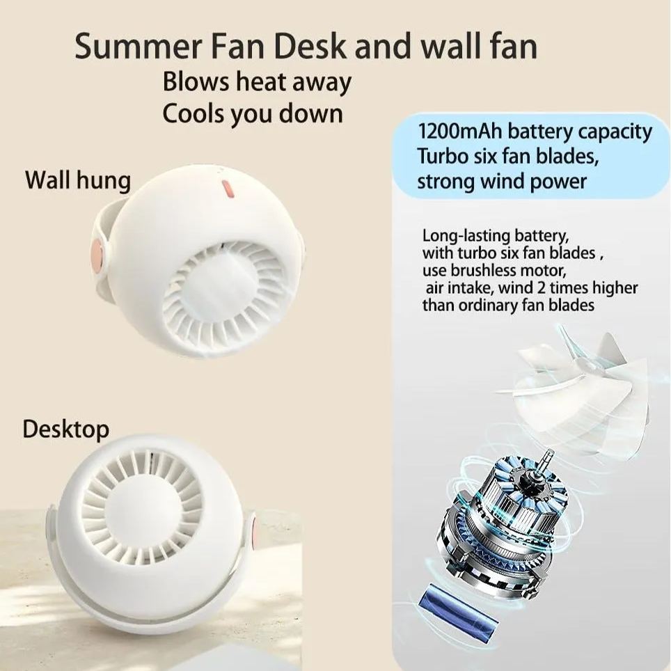 Electric Fan 3 Gears Adjustable Turbo Six Bladed Fan