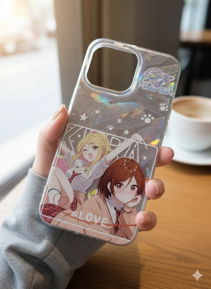 レーザーグラデーションスマートフォンケース-黒【米津玄師 × 宇多田ヒカル/JANE DOE】-YITOTO™推し活がもっと楽しくなる ...