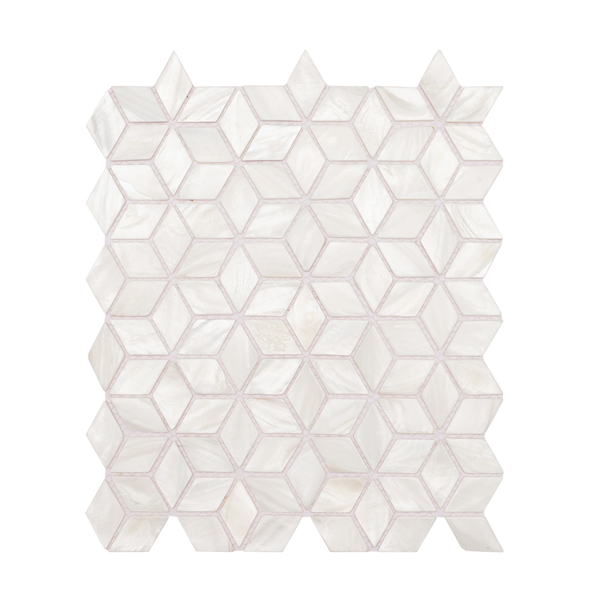 white pearl tile Diamond Mosaic