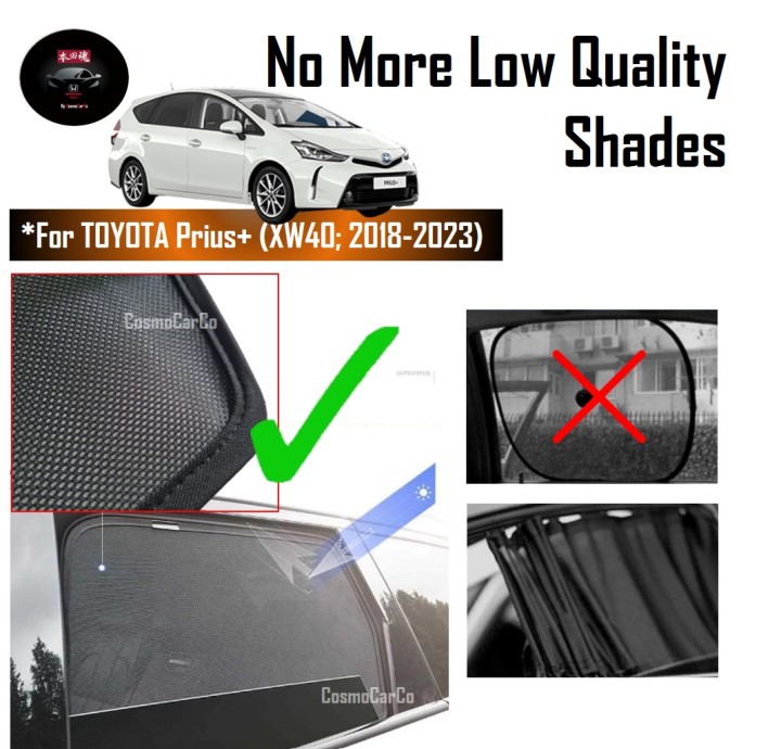 Toyota Prius+ XW40 2018-23 Car Magnetic Sunshade Window Sun Shade Mesh