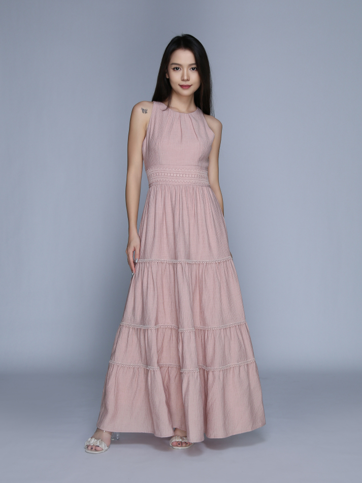 Sleeveless Back Zip Dress 38889 – AMPLE COUTURE