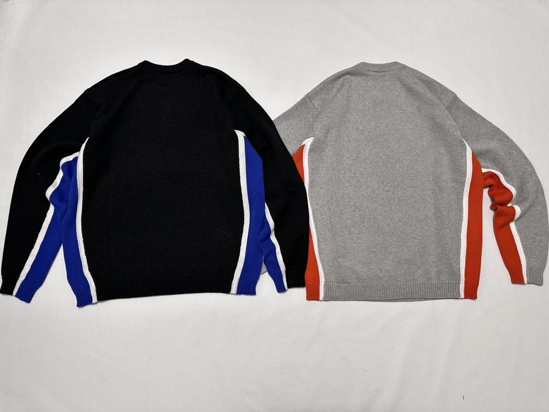 STUSSY CONTRAST STRIPE CREW RELAXED FIT(117253) STUSSY CONTRAST STRIPE CREW RELAXED FIT(117253)