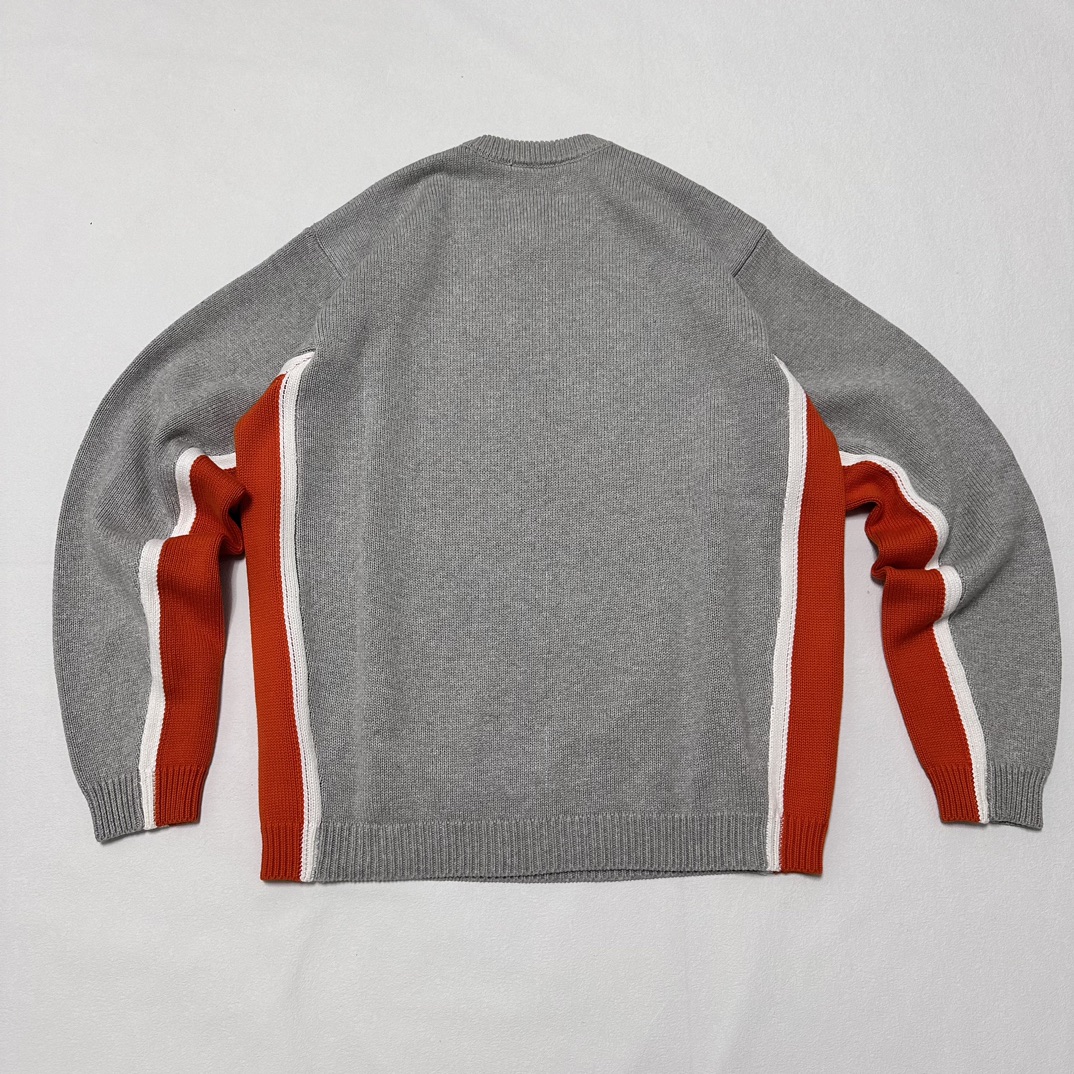 STUSSY CONTRAST STRIPE CREW RELAXED FIT(117253) STUSSY CONTRAST STRIPE CREW RELAXED FIT(117253)