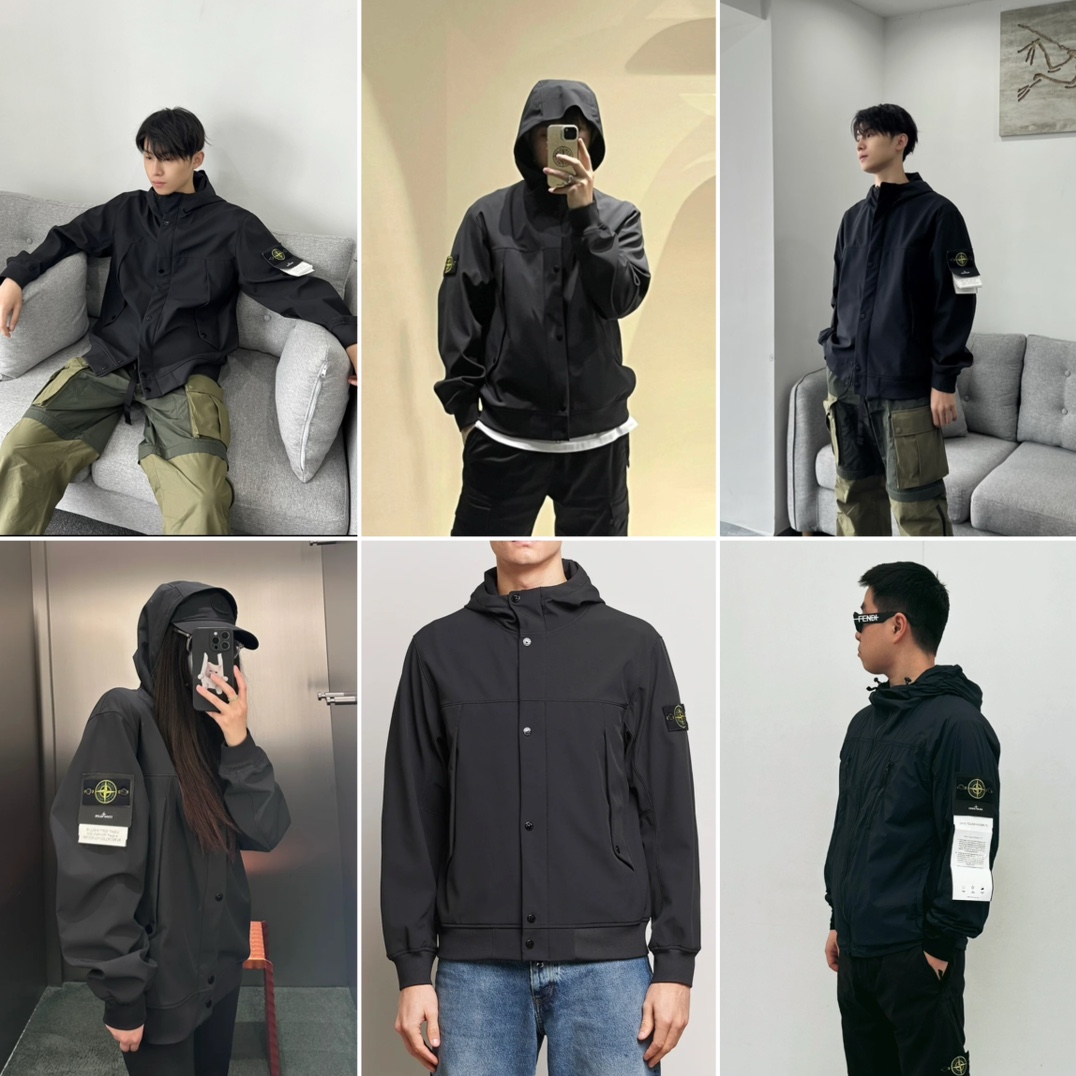 STONE ISLAND DOUBLE ZIP HOODED STRETCH JACKET STONE ISLAND DOUBLE ZIP HOODED STRETCH JACKET