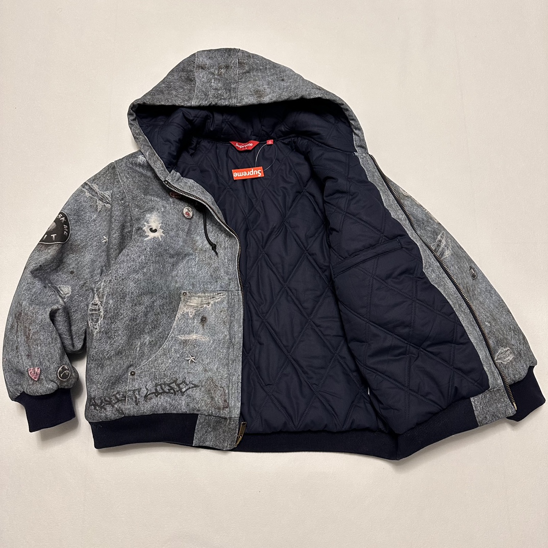 Supreme HJR Trompe L'oel Hooded Work Jacket(SUP-FW24-186) Supreme HJR Trompe L'oel Hooded Work Jacket(SUP-FW24-186)