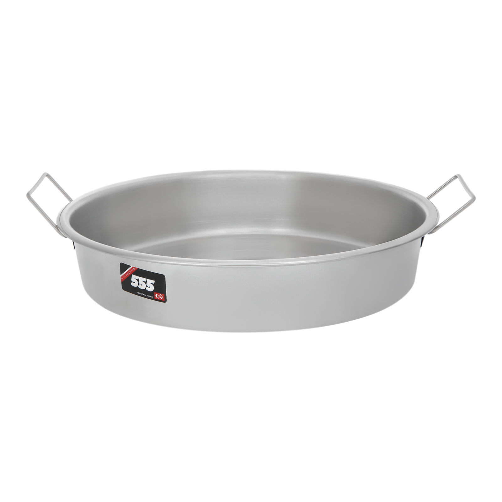 555 Premium Stainless Steel Baking Steaming Serving Pan with Carrying