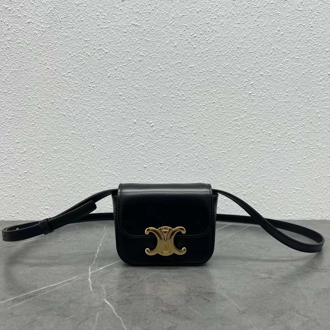 Celine Mini Triomphe in Shiny Calfskin-浦山時計店