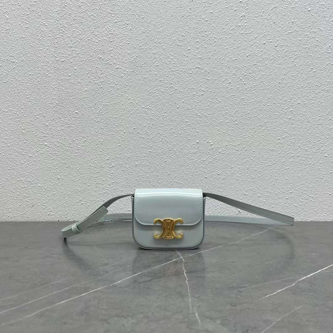 Celine Mini Triomphe in Shiny Calfskin-浦山時計店