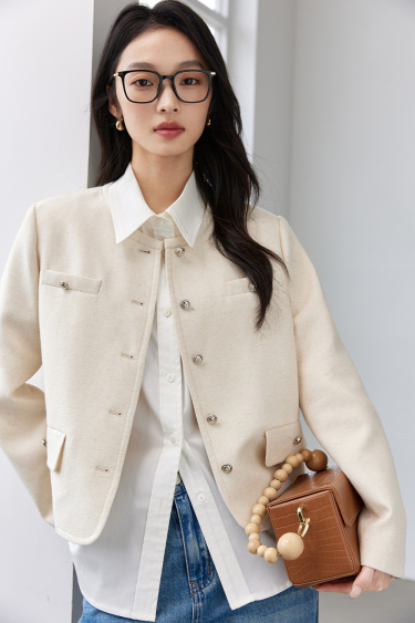 Metal Button Short Jacket