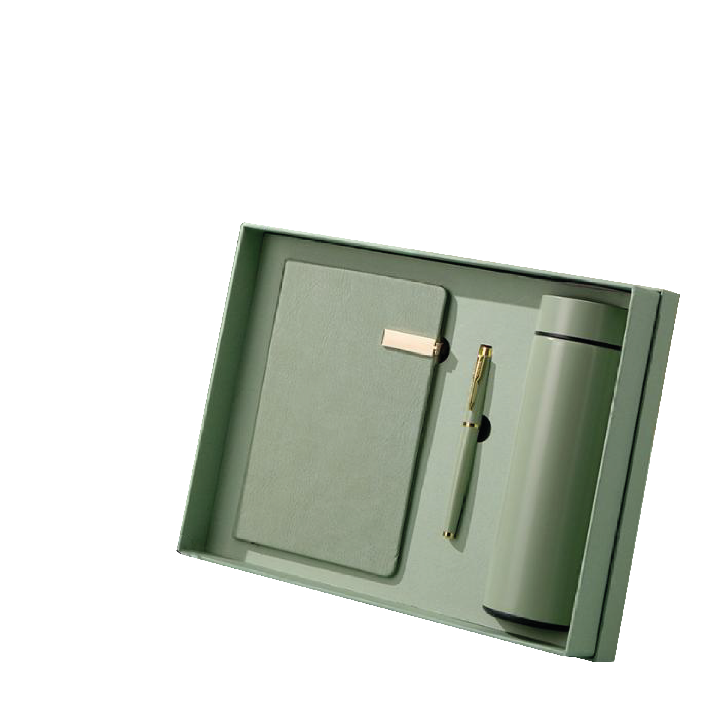 Gift Box 3 in 1 Notebook + Pen + Smart Thermos Cup – Corporate Hero