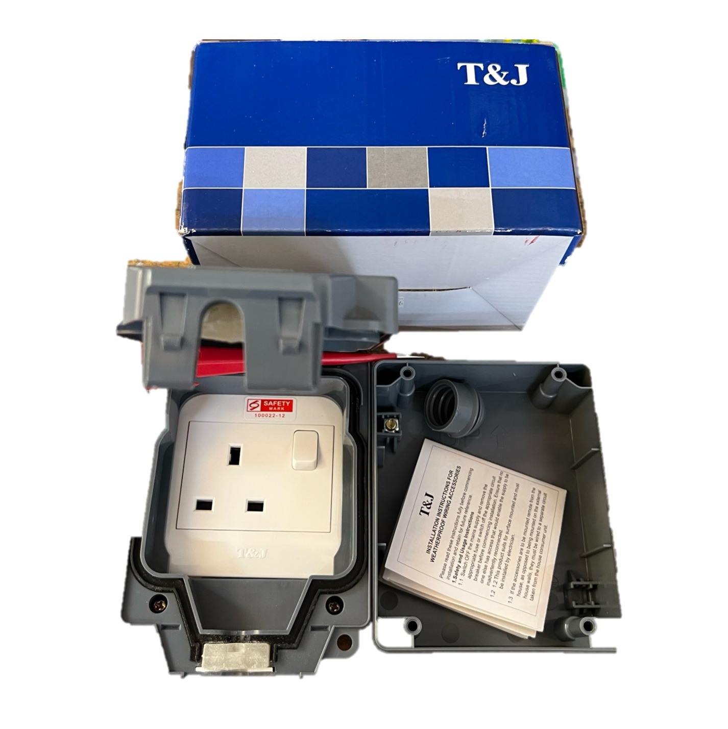 T&J 1 Gang 13A Switch With Weatherproof Socket Enclosure - SG Hardware ...