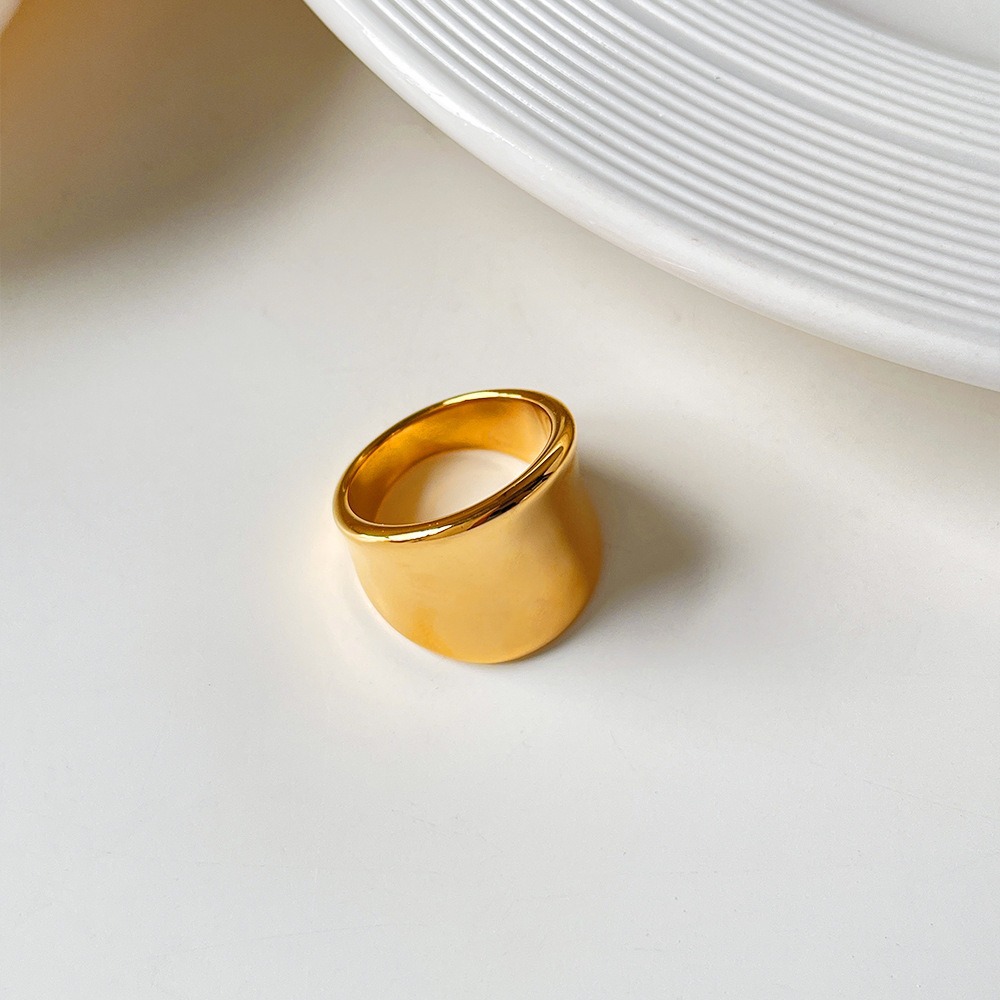 Stainless Steel Smooth Irregular Ring