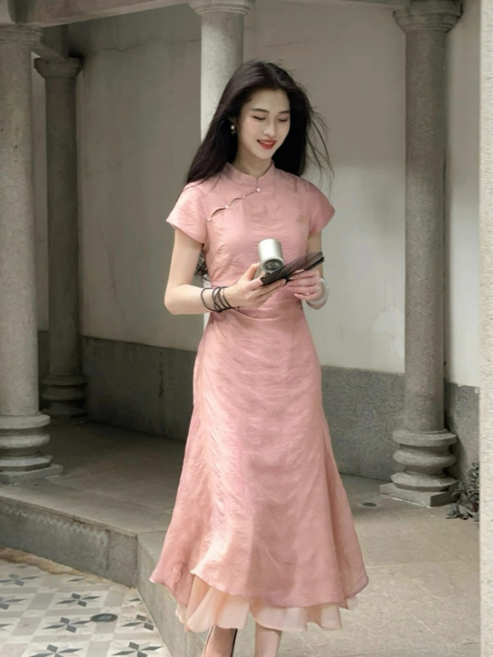 Shuang Sheng Fake Two Piece Oriental Dress (Discounted-XS size) – The ...