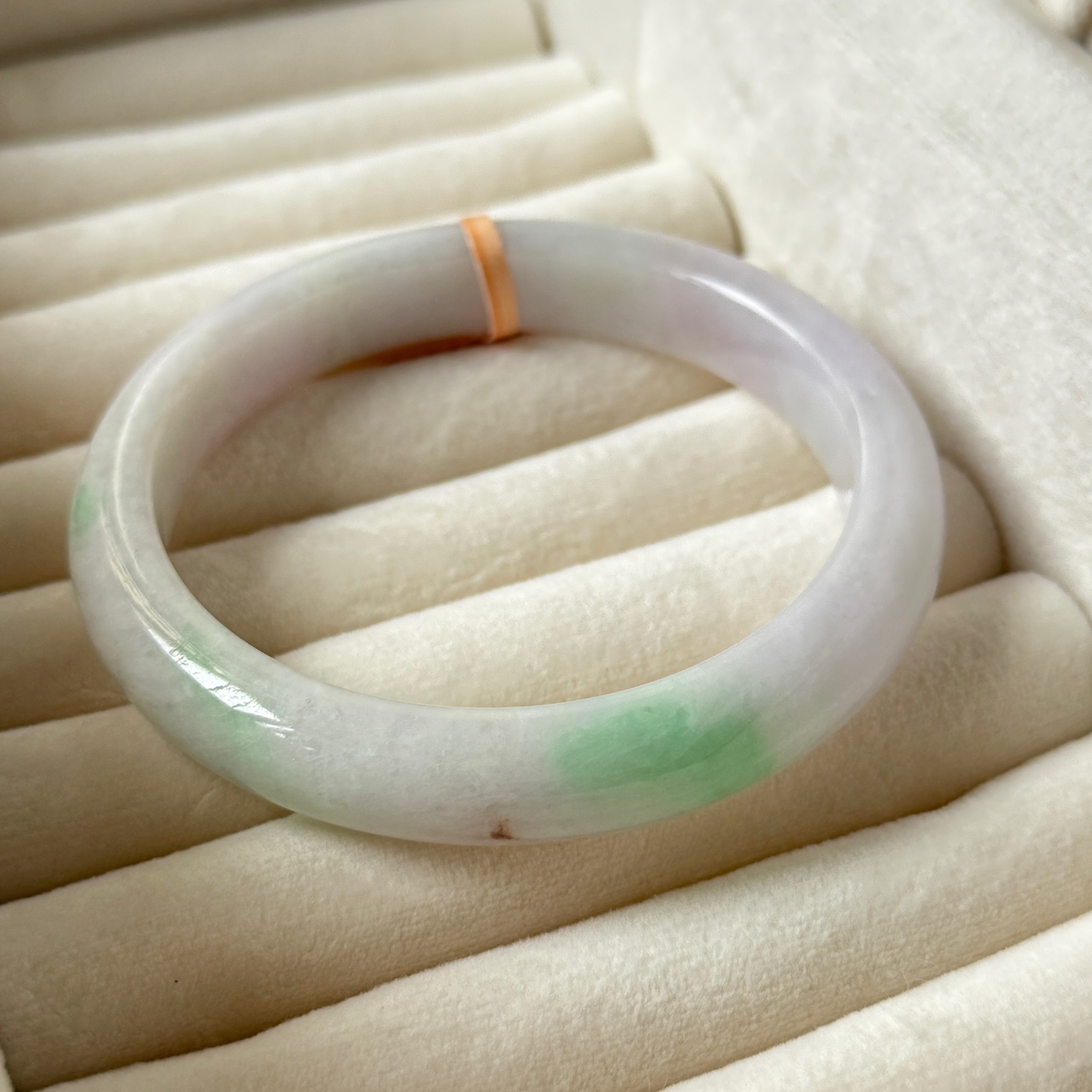 Grade A Bai Di Qing Jade Bangle - S63+/64.8g