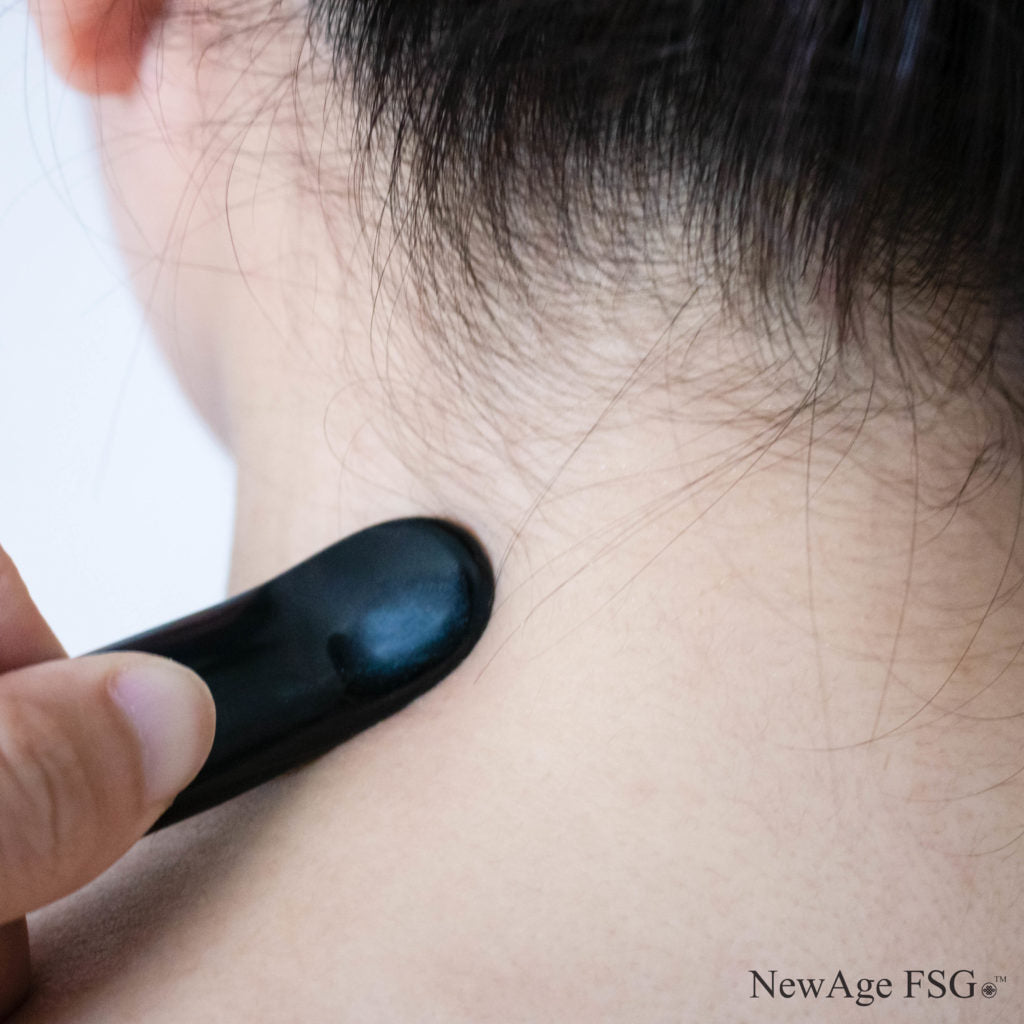 Acupressure with Crystal Massage Rod