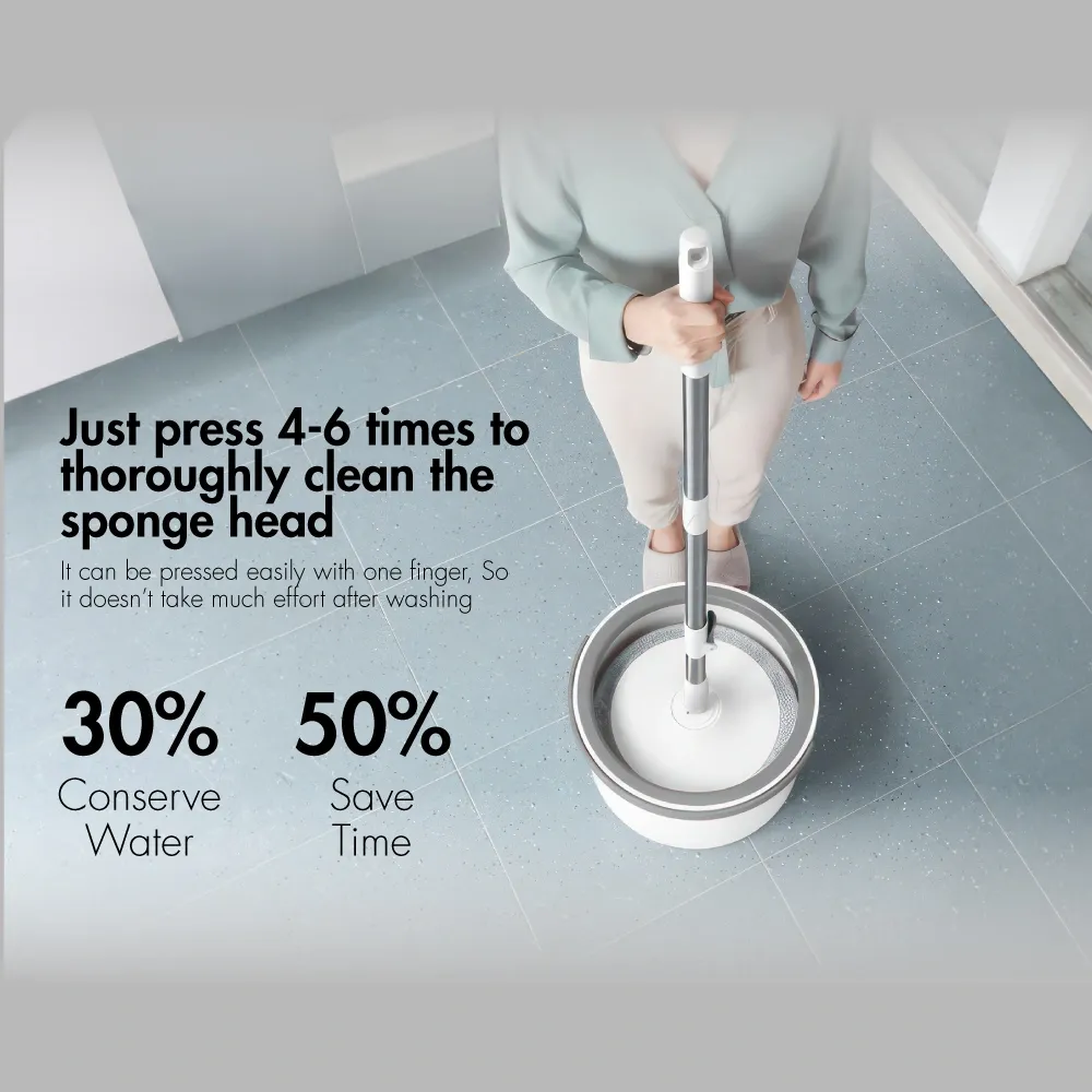 Discover the HOUZE Clean Water Square Spin Mop:Your Cleaning Companion