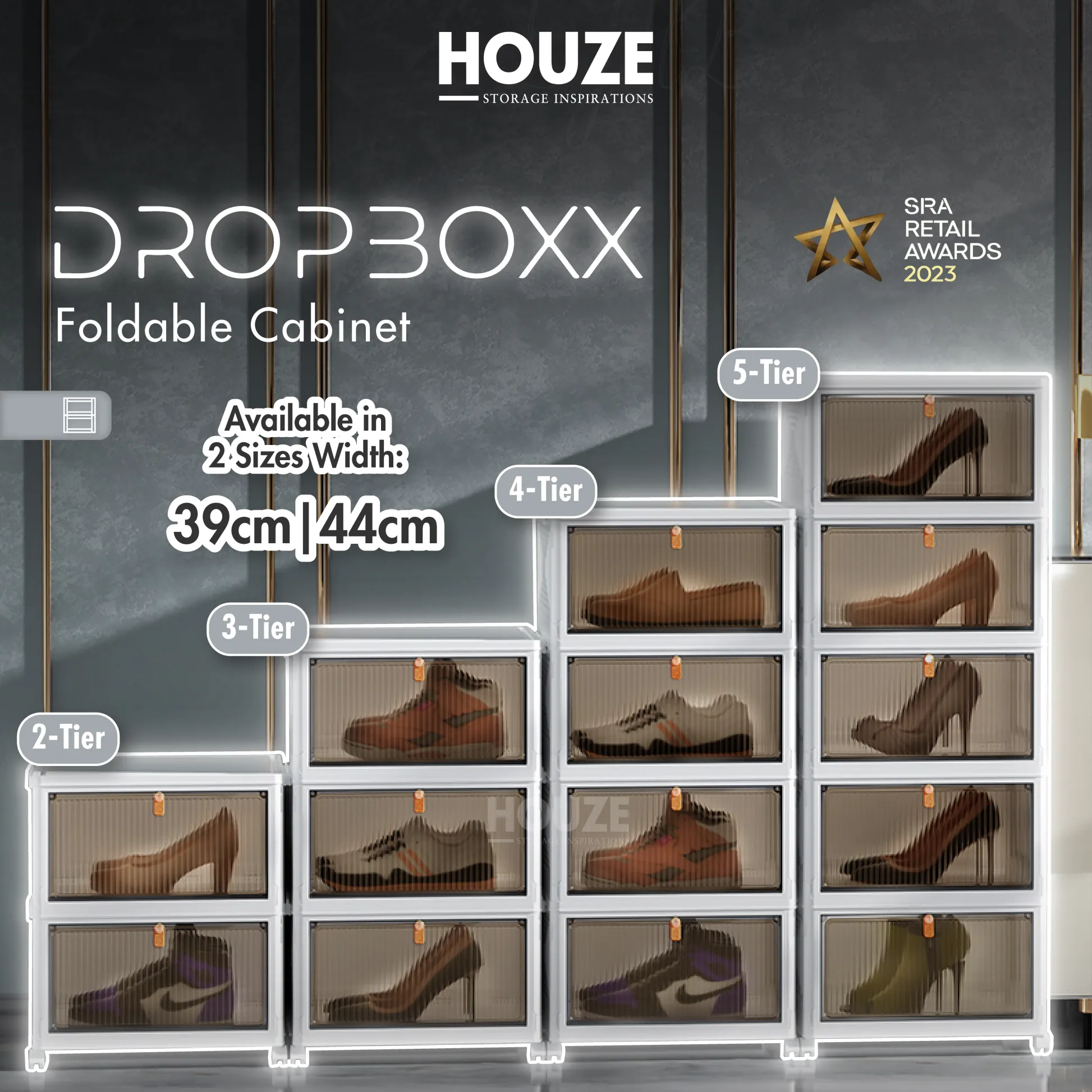 Say Goodbye to Shoe Clutter with HOUZE SoleMate Cabinet | Shop Now!
