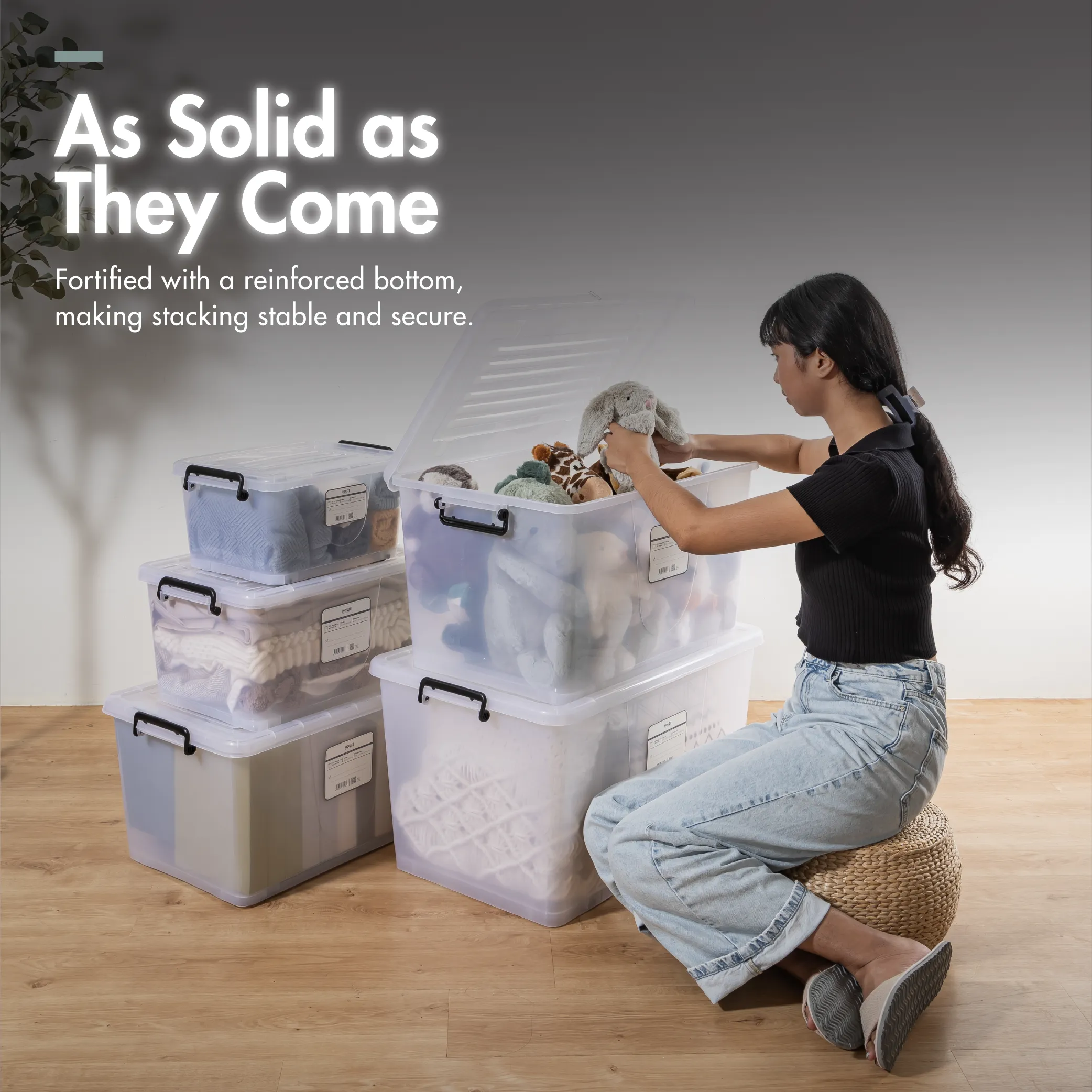 Get Organized with HOUZE ESSENTIALS Series: Stackable Boxes on Wheels