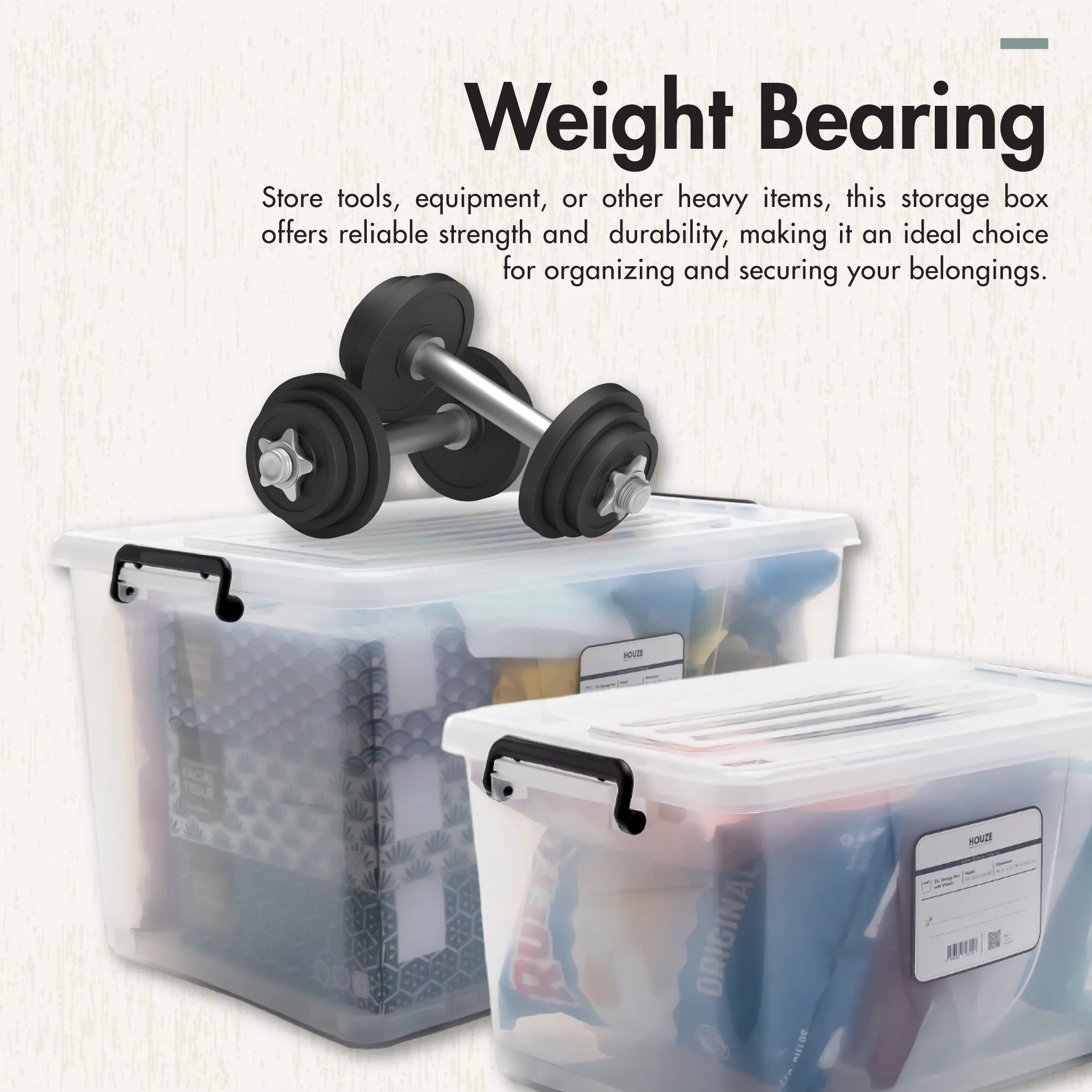 Get Organized with HOUZE ESSENTIALS Series: Stackable Boxes on Wheels