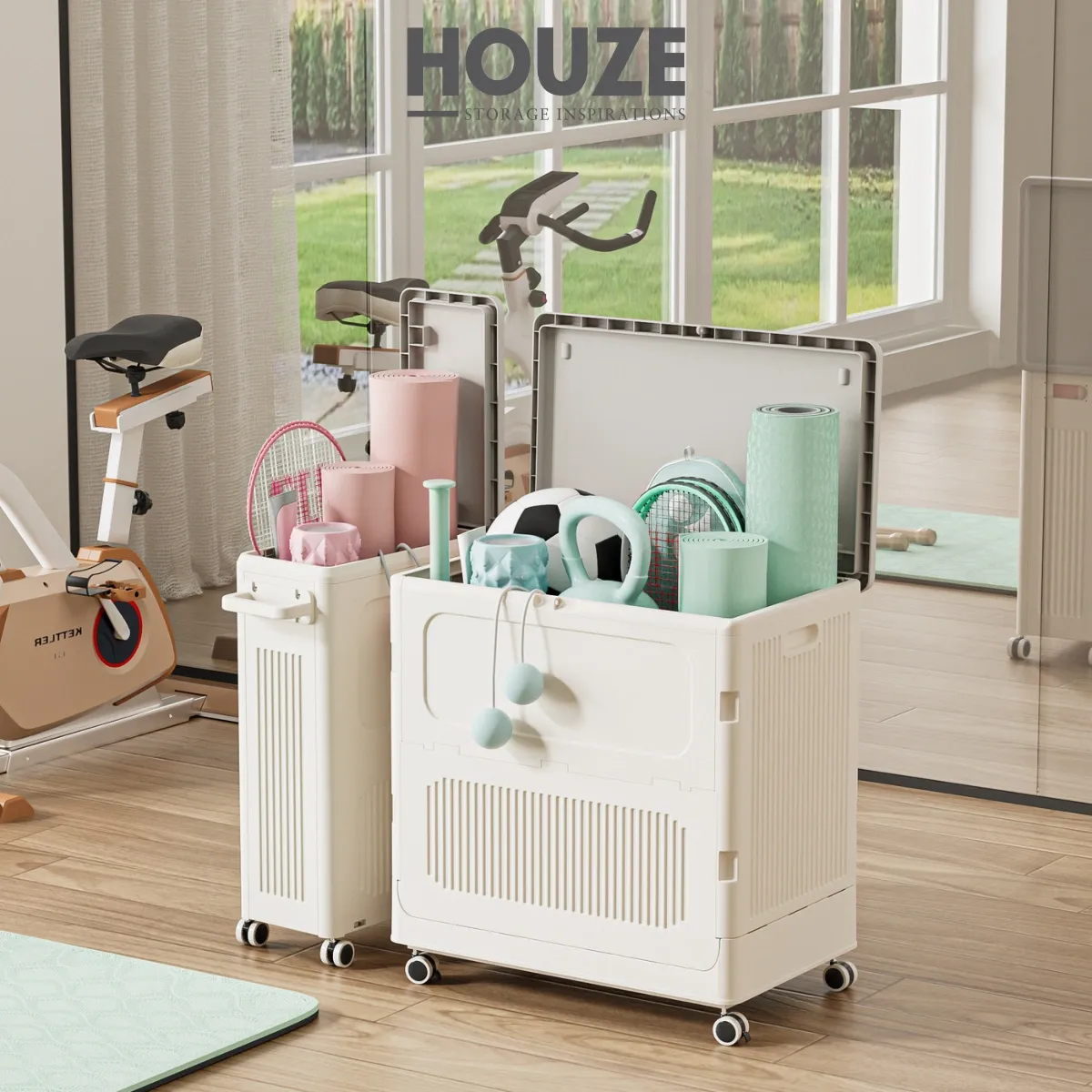 HX - 48L|123L Exercise Equipment Storage Chest Collection – HOUZE