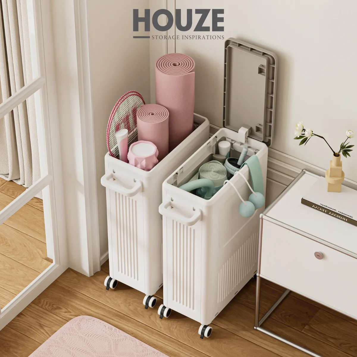 HX - 48L|123L Exercise Equipment Storage Chest Collection – HOUZE
