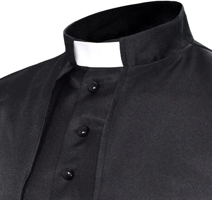 Medieval Cassock Priest Costume Clergy Man Catholic Church Cosplay