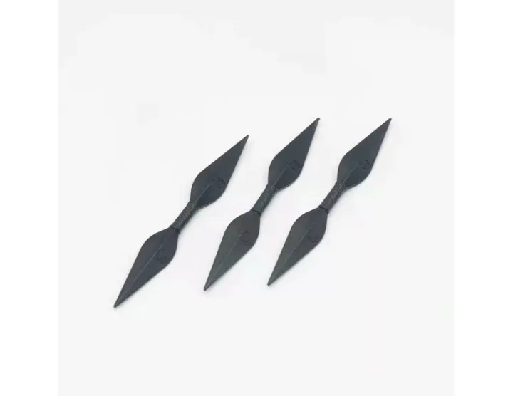 Naruto Shippuden 3PC Black Double Kunai Throwing Dagger