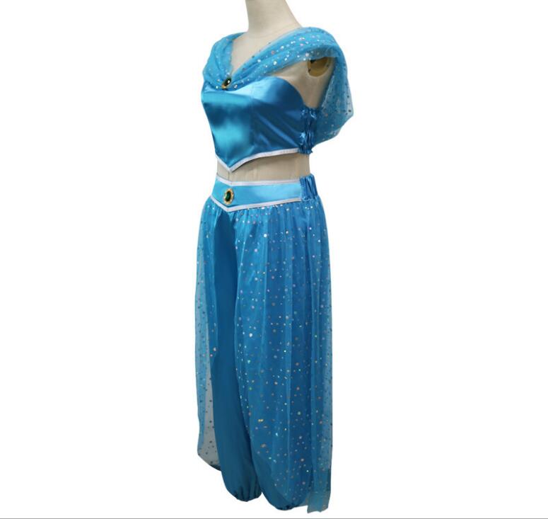 Womens Aladdin Princess Jasmine Costume Blue Costume Works Au