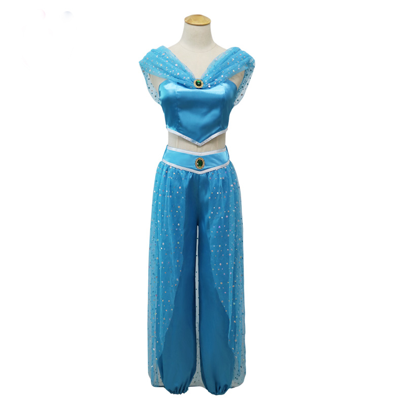 Womens Aladdin Princess Jasmine Costume Blue Costume Works Au