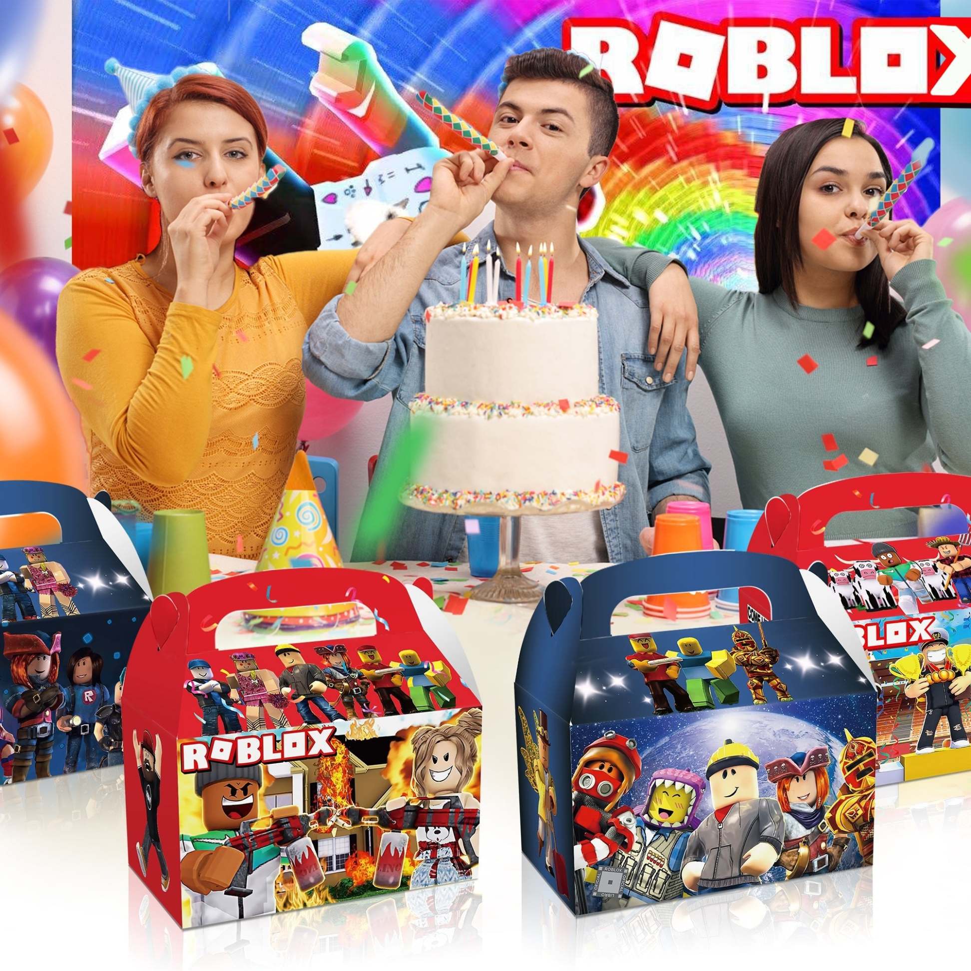 Roblox Party Favour Loot Boxes 12 Pack