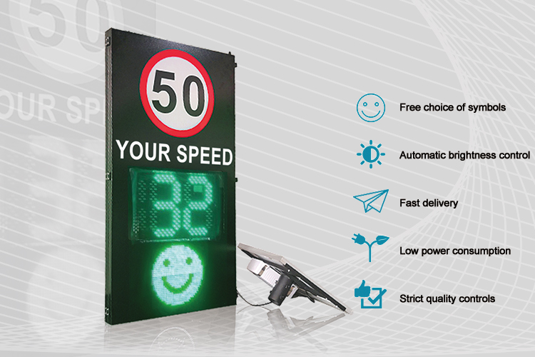 Outdoor Traffic LED Radar Speed Limit Sign