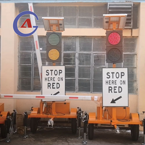 Traffic Trailer Automated Flagger Assistance Device