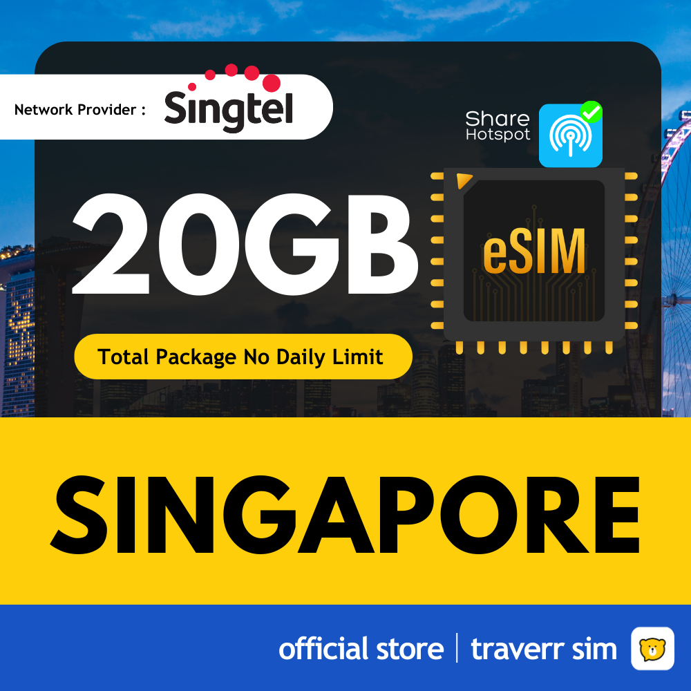 Singapore Travel eSIM - 5G Speed 📶-Traverrsim