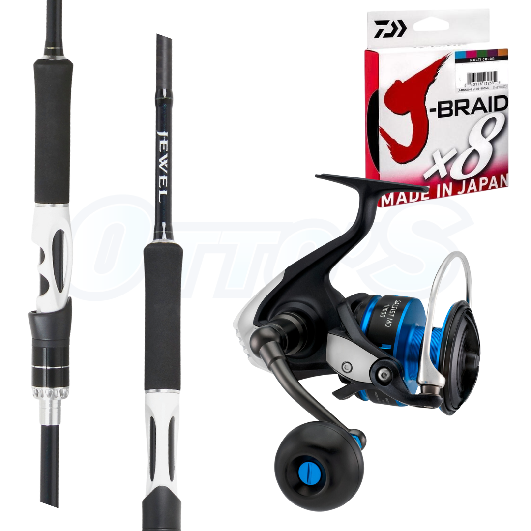 Daiwa Saltist and Shimano Jewel Snapper/King Medium Jigging Combo ...