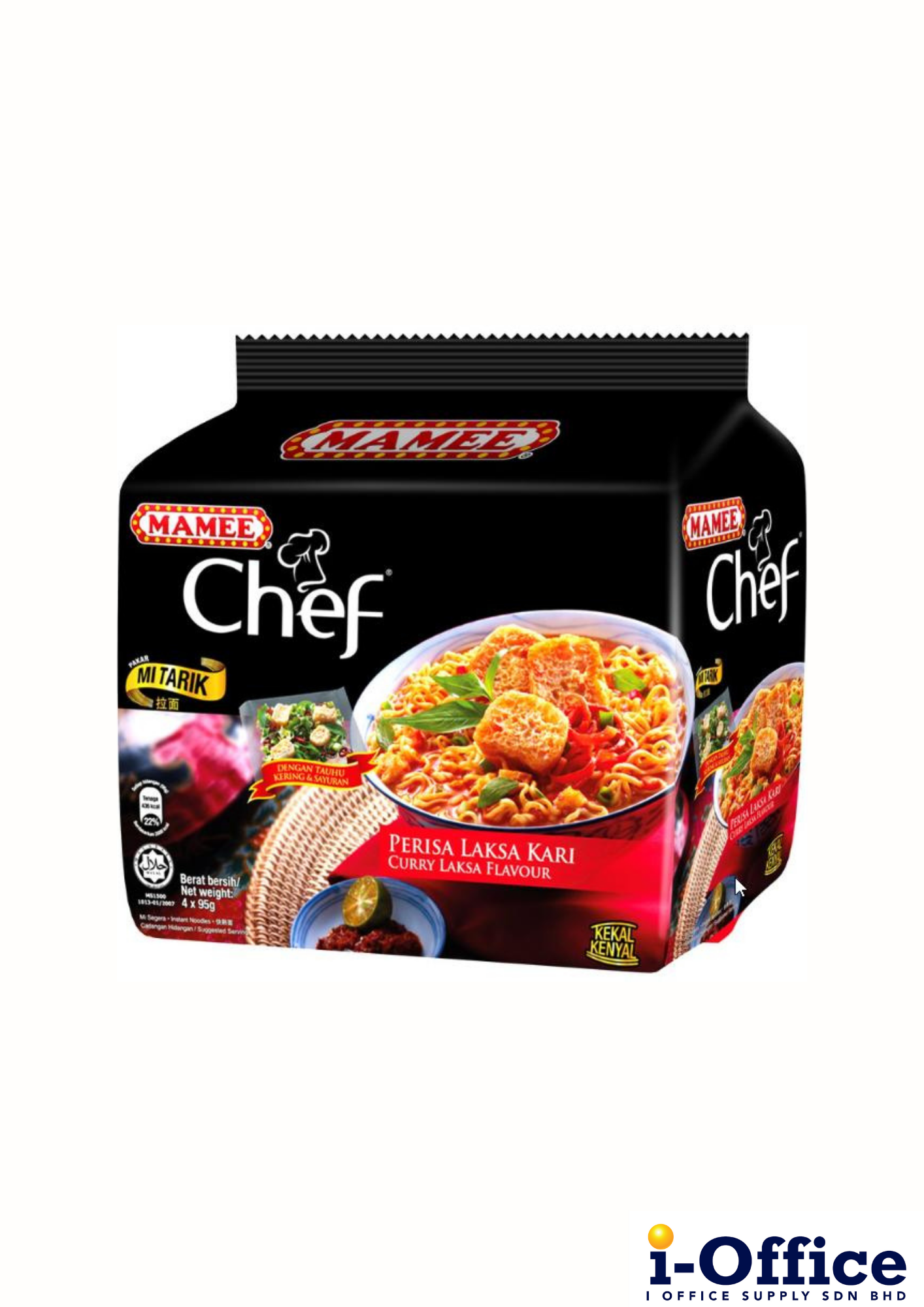 Mamee Chef Curry Laksa Instant Noodles 4s X 80g