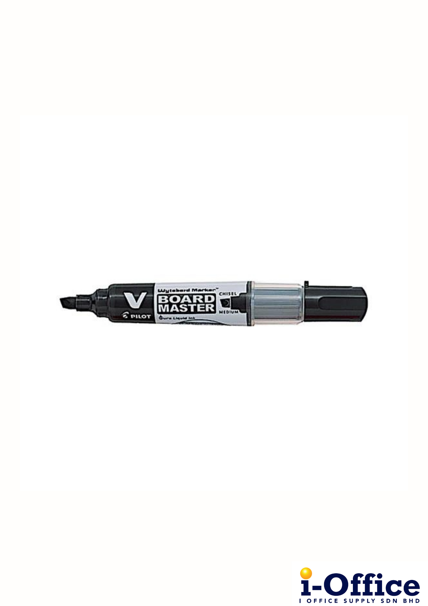 Pilot V Board Master WhiteBoard Marker - Chisel - Black