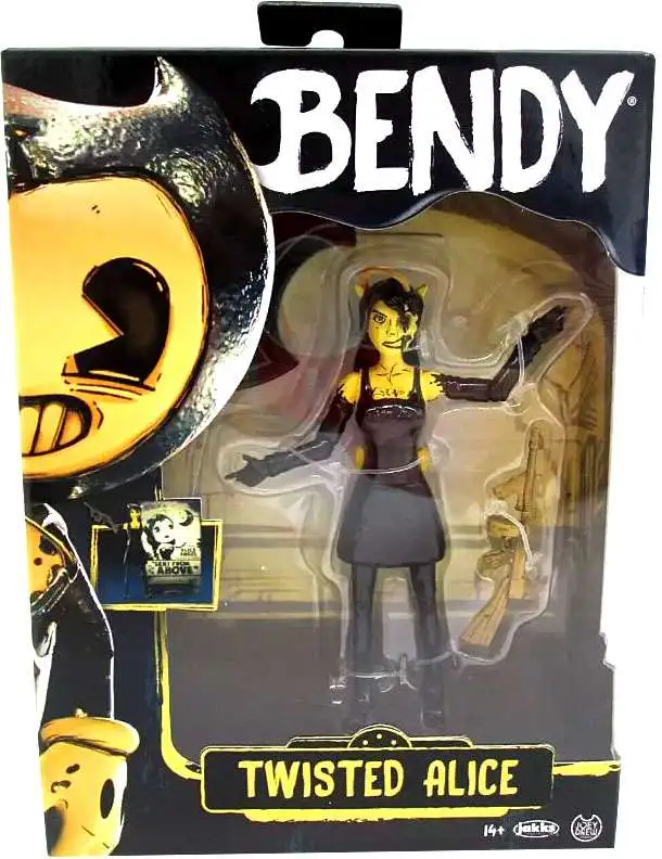 Bendy and the Ink Machine Twisted Alice Action Figure with Tommy Gun ...